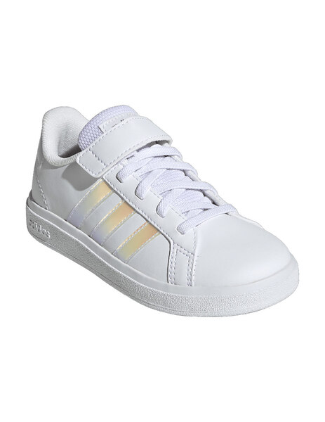 ZAPATILLA ADIDAS NIÑ" CON VELCRO, GRAND COURT BLANCO